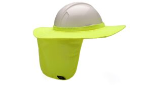 pyramex safety hpshade30 hard hat shade with brim one size hi vis lime