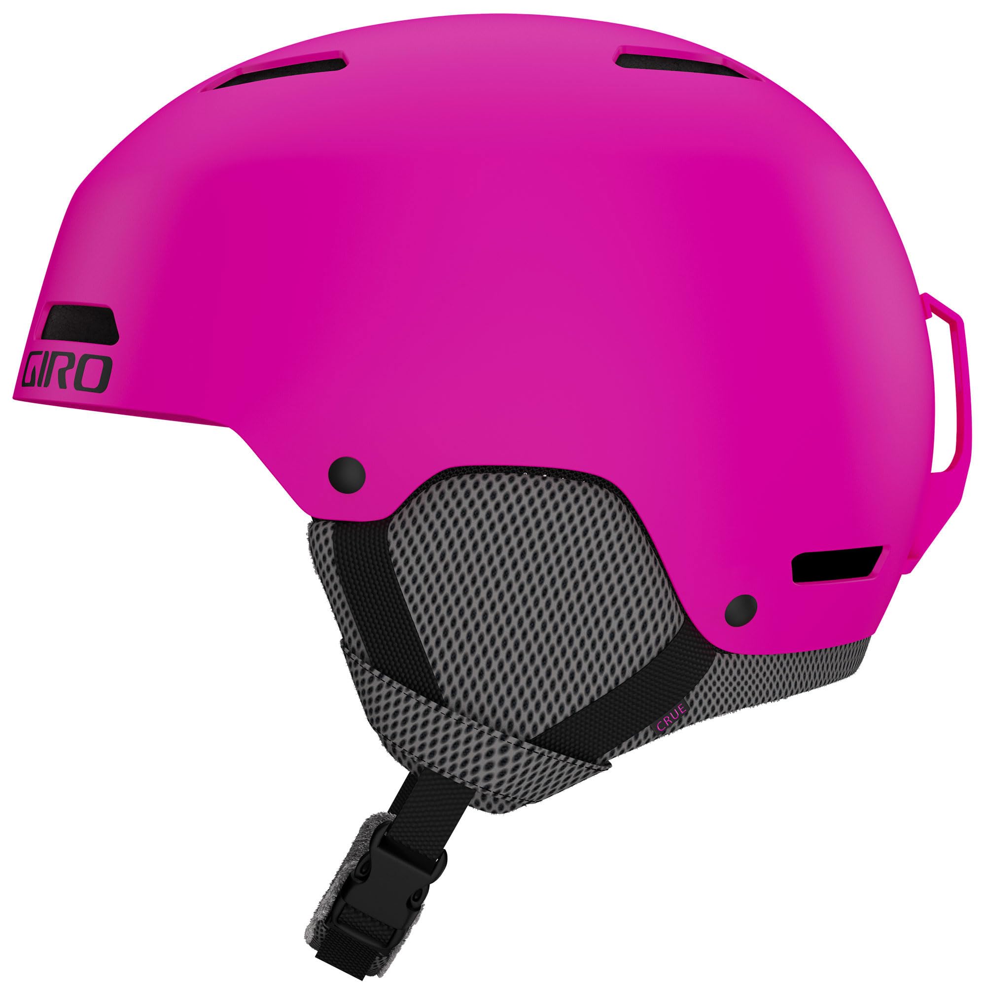 Giro Crue Kids Ski Helmet - Snowboard Helmet for Youth, Boys & Girls - Matte Bright Pink - S (52-55.5 cm)