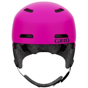 Giro Crue Kids Ski Helmet - Snowboard Helmet for Youth, Boys & Girls - Matte Bright Pink - S (52-55.5 cm)