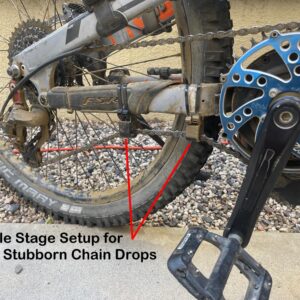 Quintessentialz Chain Guide Mountain Bike Tensioner Double Stage Design for Chain Drops 1X 2X 3X Drives