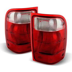 acanii - for 2001-2011 ford ranger pickup truck tail lights brake lamps replacement 01-11