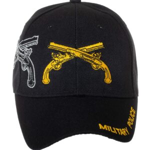 Officially Licensed US Army Military Police Embroidered Black Adjustable Baseball Cap