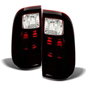 acanii - for dark tinted 2008-2016 ford f250 f350 f450 f550 super duty tail lights left+right