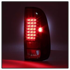 ACANII - For Black Smoke 1999-2007 Ford F250 Superduty 97-03 F150 LED Tail Lights Brake Lamps