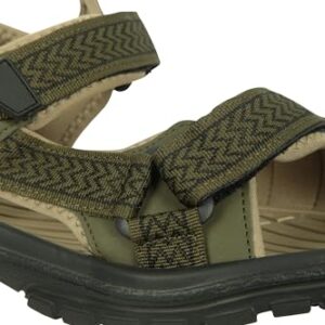 Mountain Warehouse Crete Mens Sandals - Soft, Walking, Summer Khaki 12 M US Men