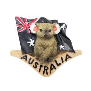 australia 3d koala flag fridge magnet tourist souvenir travel sticker,australia refrigerator magnet,home and kitchen decoration collection from china