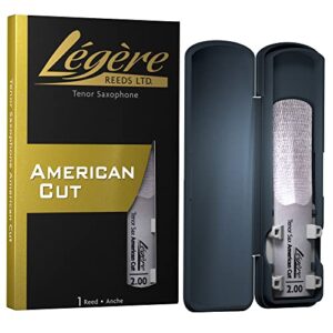 légère reeds - tenor saxophone reed, american cut, strength 2.00 (tsa2.00) - premium synthetic woodwind reed