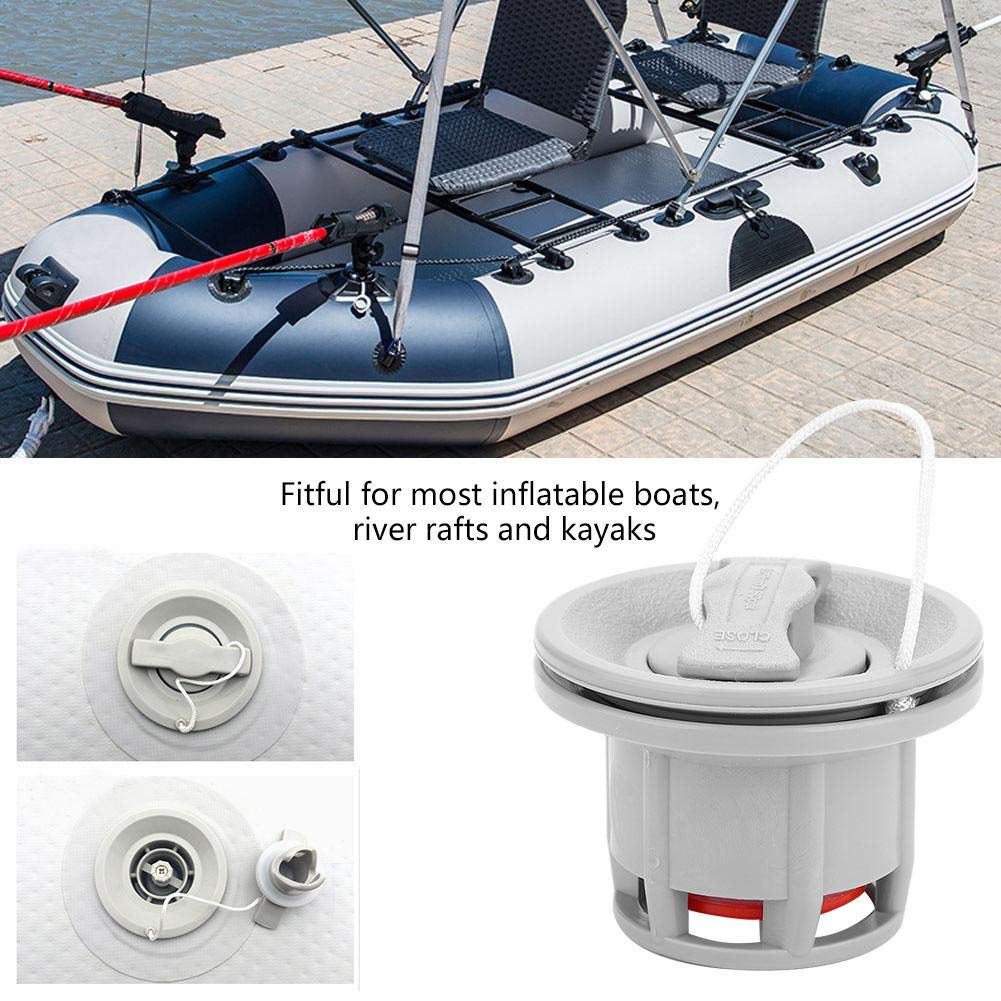 Kayak Air Valve, Double Lock Boat Air Gas Valve Adapter for Inflatable Boat Raft Dinghy Kayak Canoe Halkey-Roberts Valve for Inflatable Boats Halkey Roberts Valve Halkey Roberts Valve