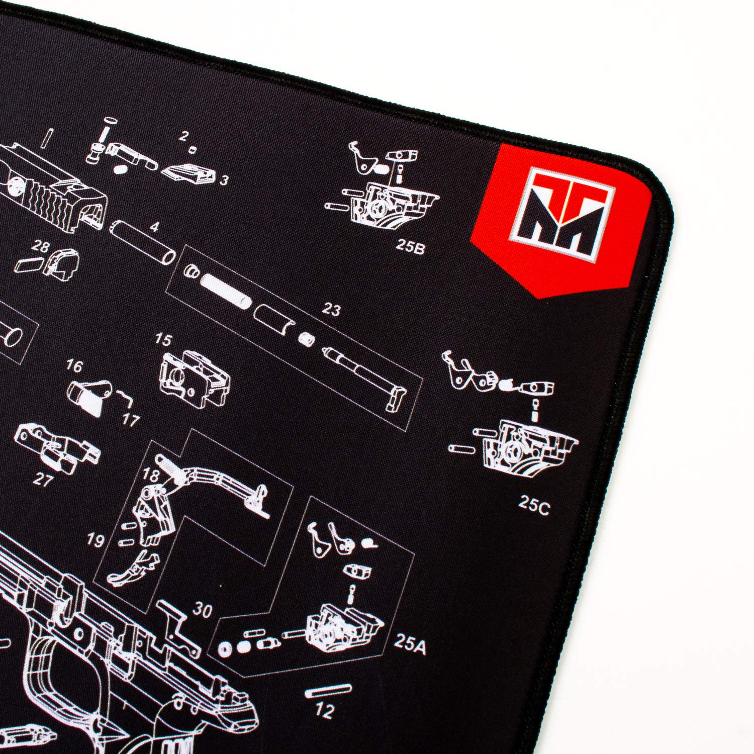 TekMat Ultra Gun Cleaning Mat for use with S&W M&P, Black, 15" x 20"