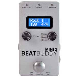 singular sound beatbuddy mini 2: hands free drum machine guitar effect pedal