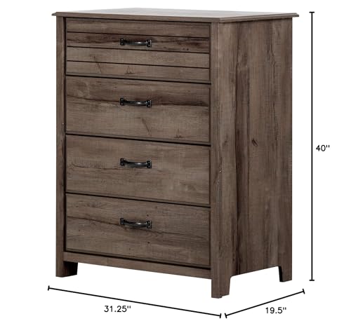 South Shore Ulysses 4-Drawer Chest, Fall Oak