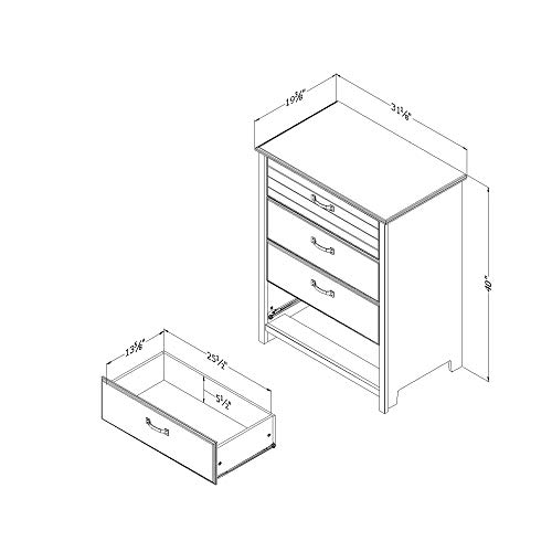 South Shore Ulysses 4-Drawer Chest, Fall Oak