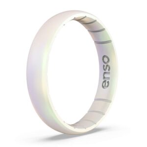 enso rings thin legend silicone ring - made in the usa - ultra comfortable, breathable and safe - award winning customer service (unicorn, 5)