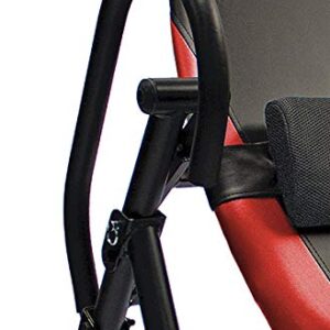 Body Vision IT9550 Deluxe Inversion Table with Adjustable Head Rest & Lumbar Support Pad, - Heavy Dutyup to 250 lbs., Red