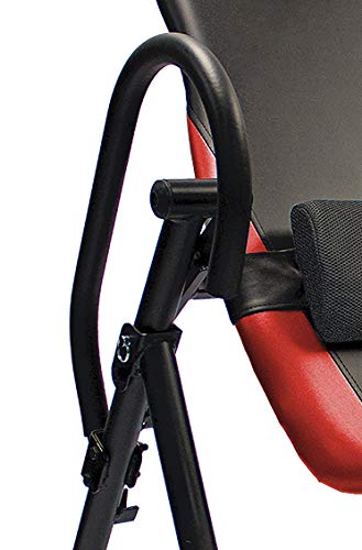 Body Vision IT9550 Deluxe Inversion Table with Adjustable Head Rest & Lumbar Support Pad, - Heavy Dutyup to 250 lbs., Red