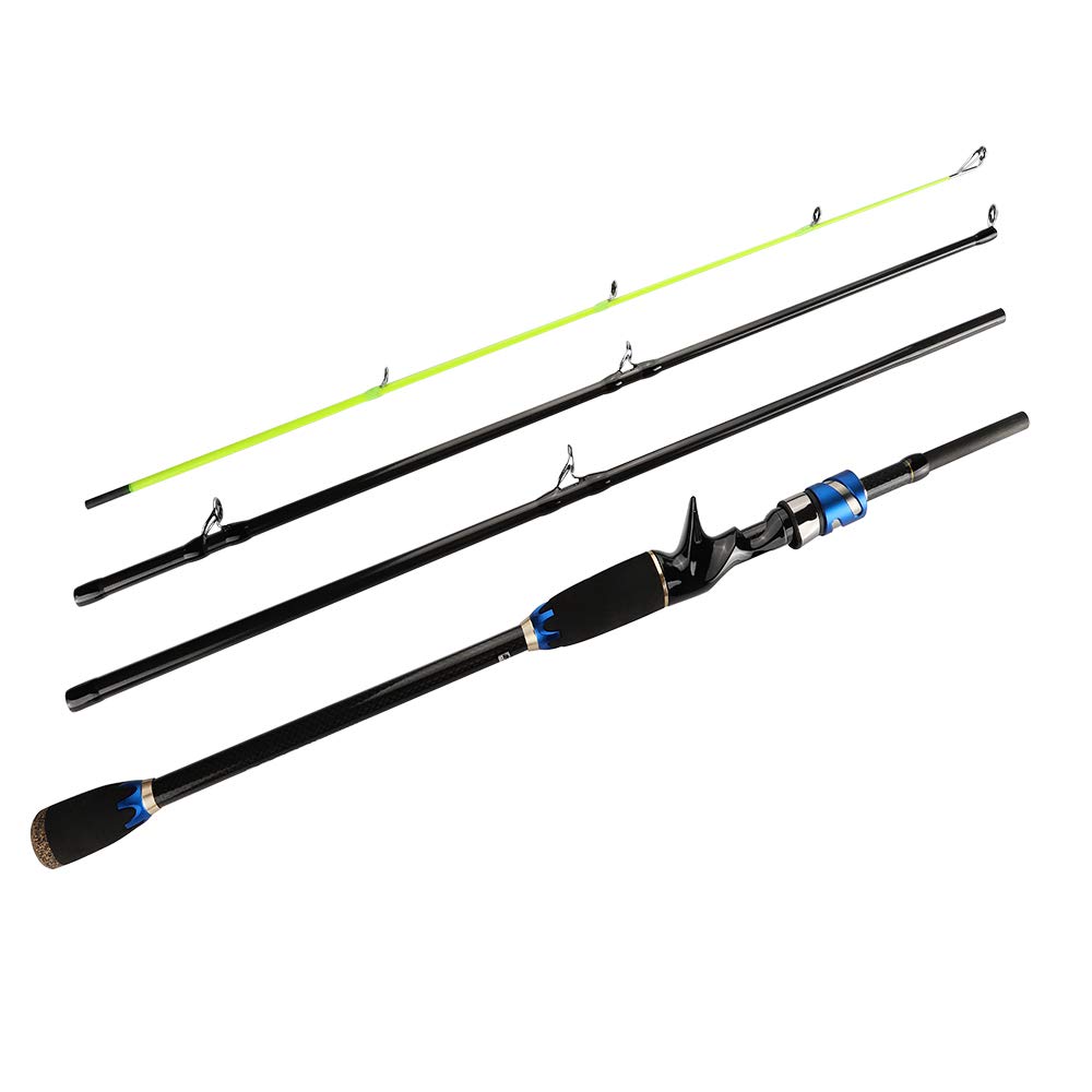 DAGEZI Best Baitcasting Rod for Saltwater 24 Ton Carbon Fiber Medium Heavy 6ft 7ft 8ft Casting Rod 4 Piece Fishing Rod Comfortable to Handle More Durable A Must Have