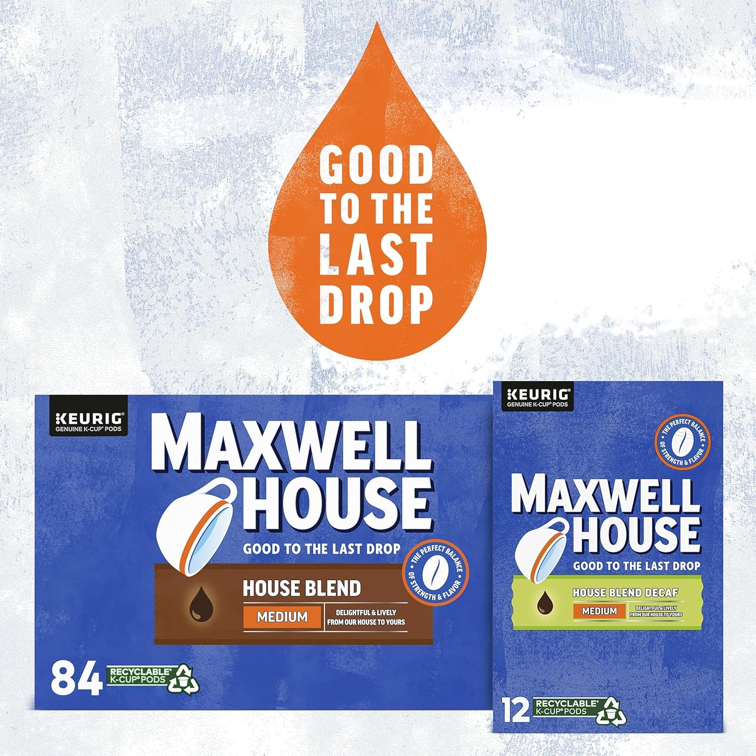 Maxwell House Cafe Collection Decaf House Blend K-Cups, 12 Count (Pack of 1)