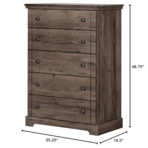 South Shore Avilla 5-Drawer Chest, Fall Oak