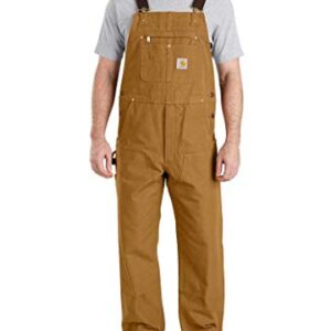 Carhartt Men'sRelaxed Fit Duck Bib Overall Carhartt Brown,L30-W40