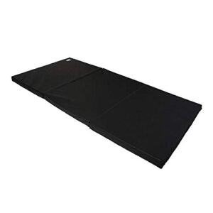 power systems premium gym mat, 72 x 36 x 2 inches, jet black (90816)