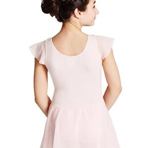 Capezio Girls' Little Flutter Sleeve Dress, Pink, Small