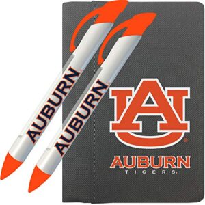 greeting pen auburn tigers 4" x 6" notebook / 2 pen set (1111m2)