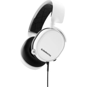 SteelSeries Arctis 3 - All-Platform Gaming Headset for PC - PlayStation 5 and PS4, Xbox One, Nintendo Switch, VR, Android and iOS - White