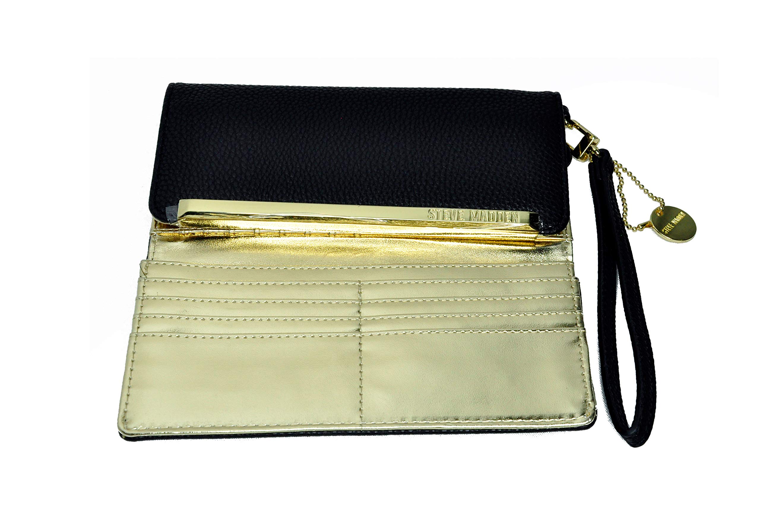 Steve Madden Trifold Wallet Black One Size