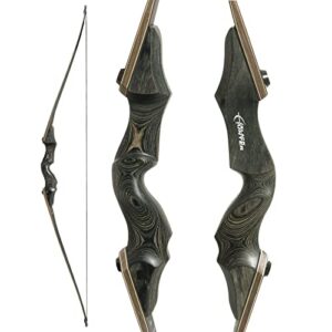 black hunter archery takedown bow longbow american longbow adult right hand hunting wood bow 60",30-60lbs target practice