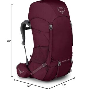 Osprey Renn 65L Women's Backpacking Backpack, Aurora Purple