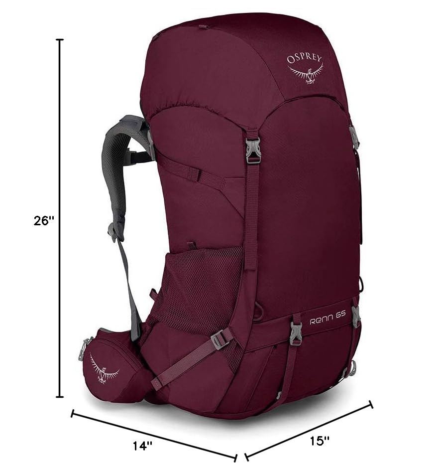 Osprey Renn 65L Women's Backpacking Backpack, Aurora Purple