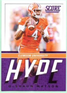 deshaun watson 2017 score hype rookie #13 - houston texans, clemson tigers