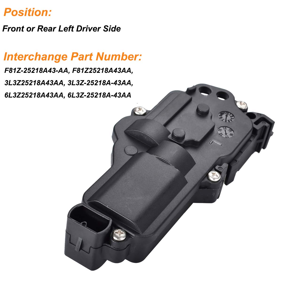 746-148 Power Door Lock Actuator Left Driver Side Compatible with Ford F150 F250 F350 F450 F550 Expedition Excursion Mustang Ranger Taurus, Lincoln Mercury, Mazda 6L3Z25218A43AA, F81Z25218A43AA