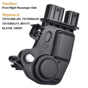 FAERSI Door Lock Actuator Motor Front Right Compatible with Honda 2001-2005 Civic, 2003-2007 Accord, 2003-2008 Pilot, 2005-2010 Odyssey, 2002-2006 Acura RSX Replaces 72115-S6A-J01 72115-S6A-J11