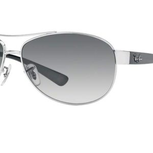 Ray-Ban RB3386 003/8G 67M Silver/Grey Gradient Round Sunglasses For Men For Women + BUNDLE with Designer iWear Eyewear Kit