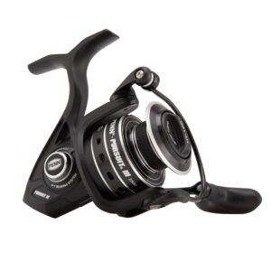 penn pursuit iii spinning fishing reel, black/silver, 2500