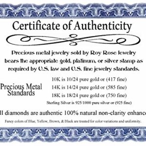 Roy Rose Jewelry 10K Yellow Gold Womens Diamond Heart Bridal Wedding Engagement Ring Band Set 1/2-Carat tw