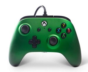 xbox one enhanced wired controller- powera, emerald fade