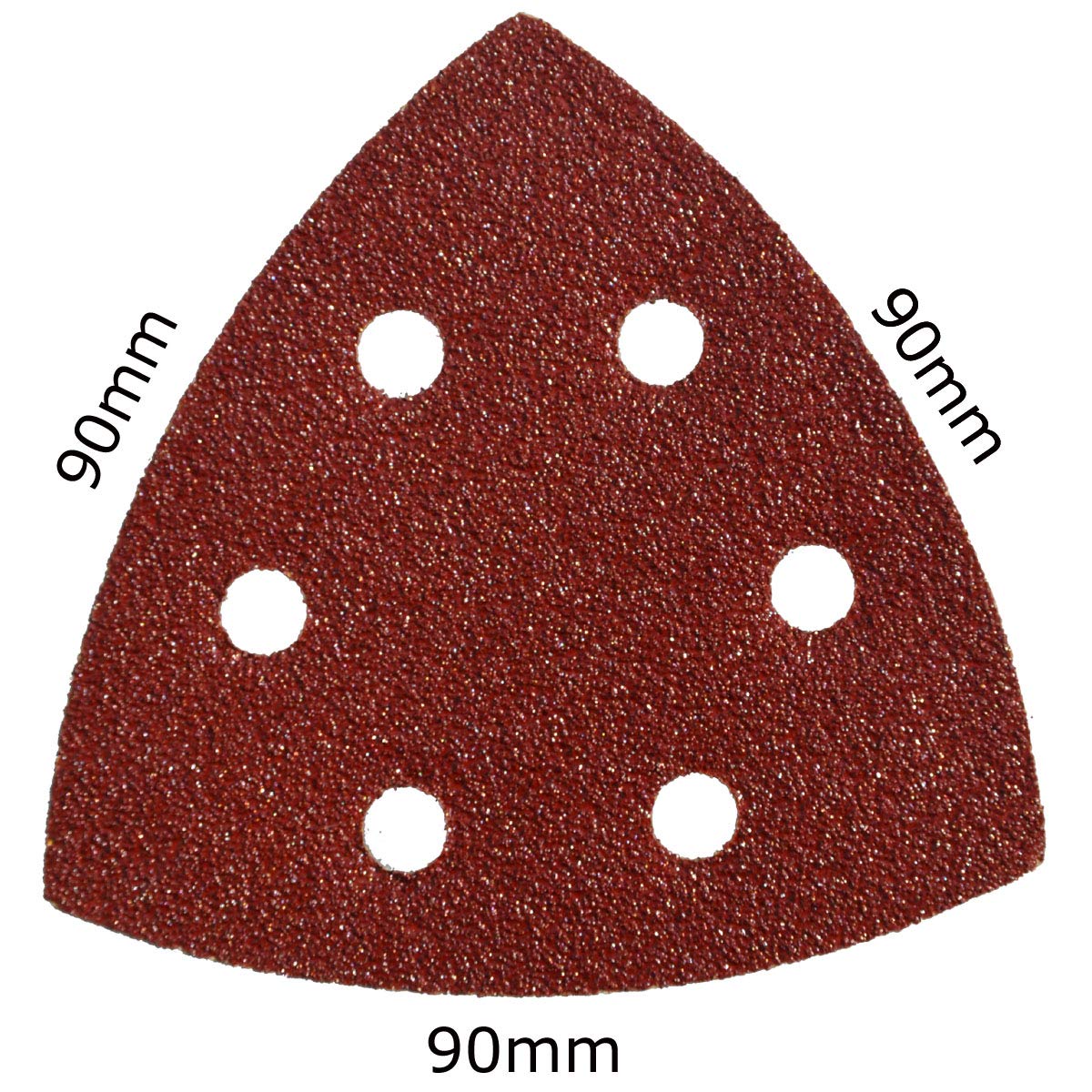 XXGO 3-1/2 Inch 90mm Triangular 60/80 /100/120 /240 Grits Hook & Loop Multitool Sandpaper Contains 20 of Each Fit 3.5 Inch Triangular Oscillating Multi Tool Sanding Pads Pack of 100 XG9010