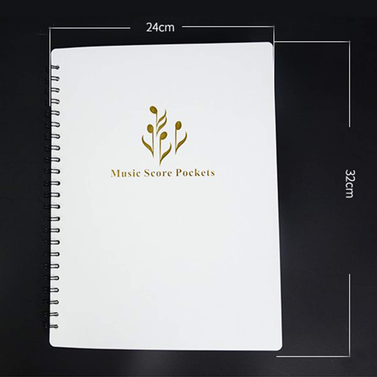 Music Sheet File Paper Storage Folder Creative Change Spectrum Folder A4 Letter Size Double Side Sheet Music Folder File for Holding Sheet Music and Files Etc (White)