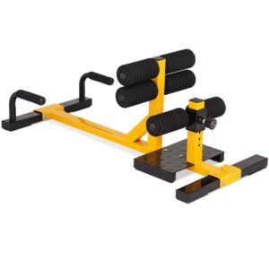 goplus 3-in-1 multifunctional squat machine deep sissy squat & leg exercise squat for home gym fitness equipment