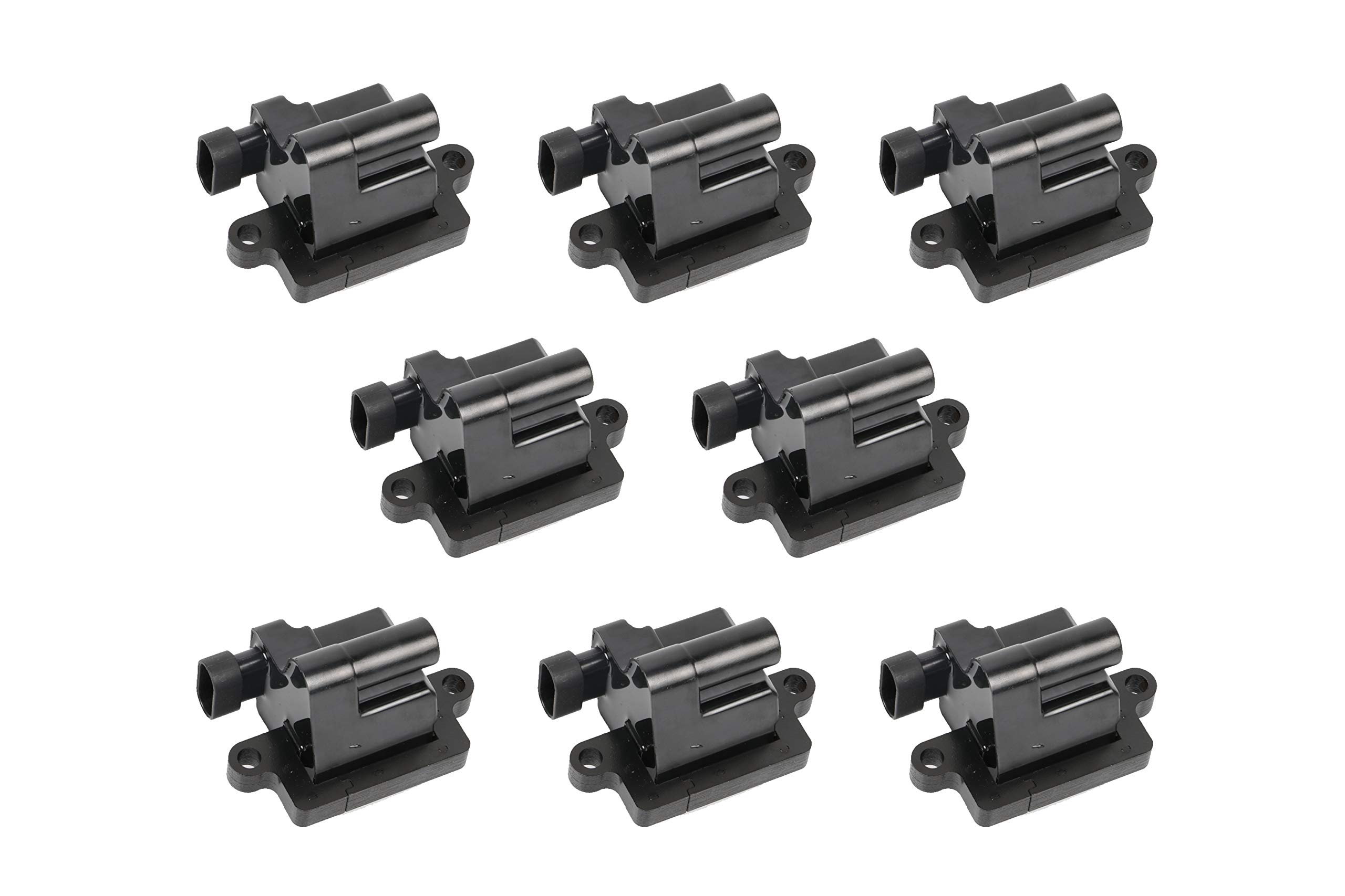 Ignition Coil Pack Set of 8 - Replaces 12558693, GN10298, C1208, D581 - Compatible with Cadillac, Chevy & GMC - Escalade, Silverado, Avalanche, Express 3500, Suburban, Tahoe, Sierra, Savana, Yukon