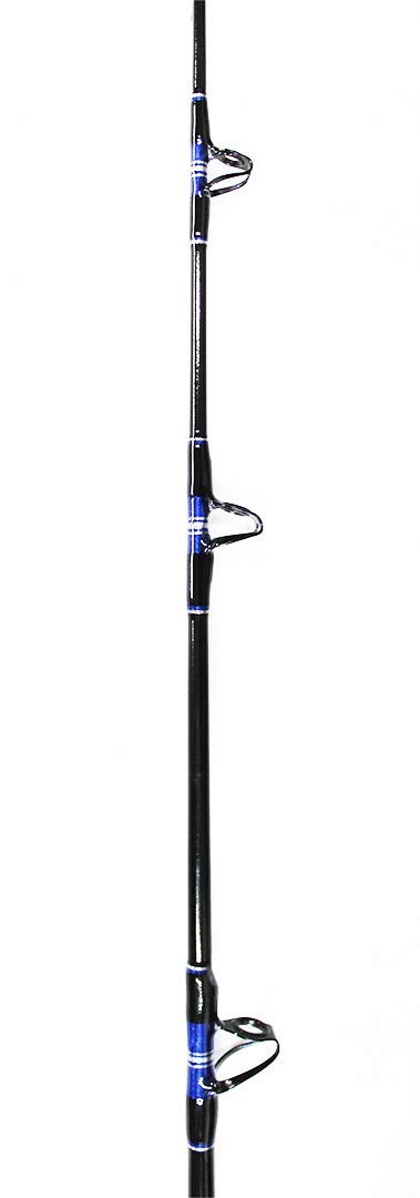 Xcaliber Marine Pair (2) Tournament Series 15-30lb Saltwater Trolling Rod w/Pac Bay Guides (Blue & Silver)