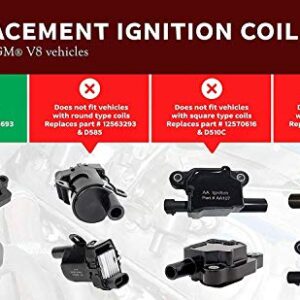 Ignition Coil Pack - Replaces 12558693, UF271, 5C1083, D581 - Compatible with Chevy, GMC & Cadillac Vehicles - Escalade, Avalanche, Silverado, Express 3500, Suburban, Tahoe, Sierra, Savana, Yukon XL