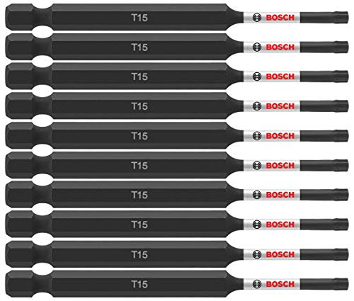 BOSCH ITT1535B 10-Pack 3-1/2 In. Torx #15 Impact Tough Screwdriving Power Bits