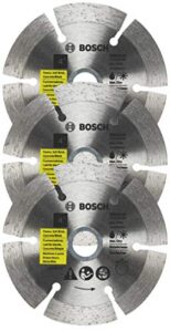 bosch db441sb3 3 pc. 4 in. segmented rim diamond blades for universal rough cuts