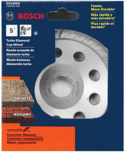 Bosch DC530SG 5 In. Turbo Diamond Cup Wheel For Concrete