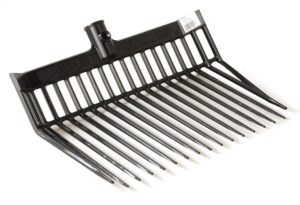 little giant durafork pitch fork replacement head (black) durable polycarbonate stable fork head with angled tines (item no. pdf103black)