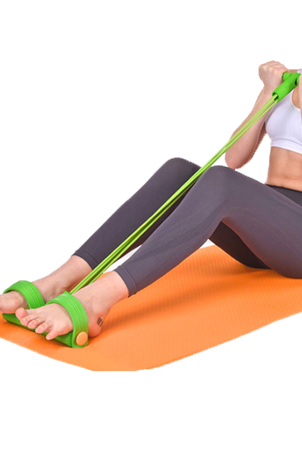 SMTD Home Resistance Band Muscle Workout Abdominal Training Equipment Gym Fitness Yoga Pilates Sports Exercise Bands Green