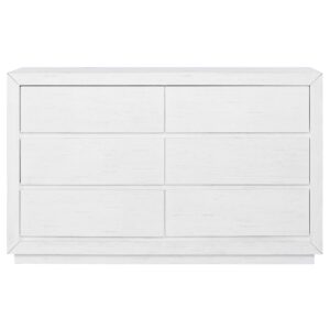 evolur maddox double dresser, weathered white